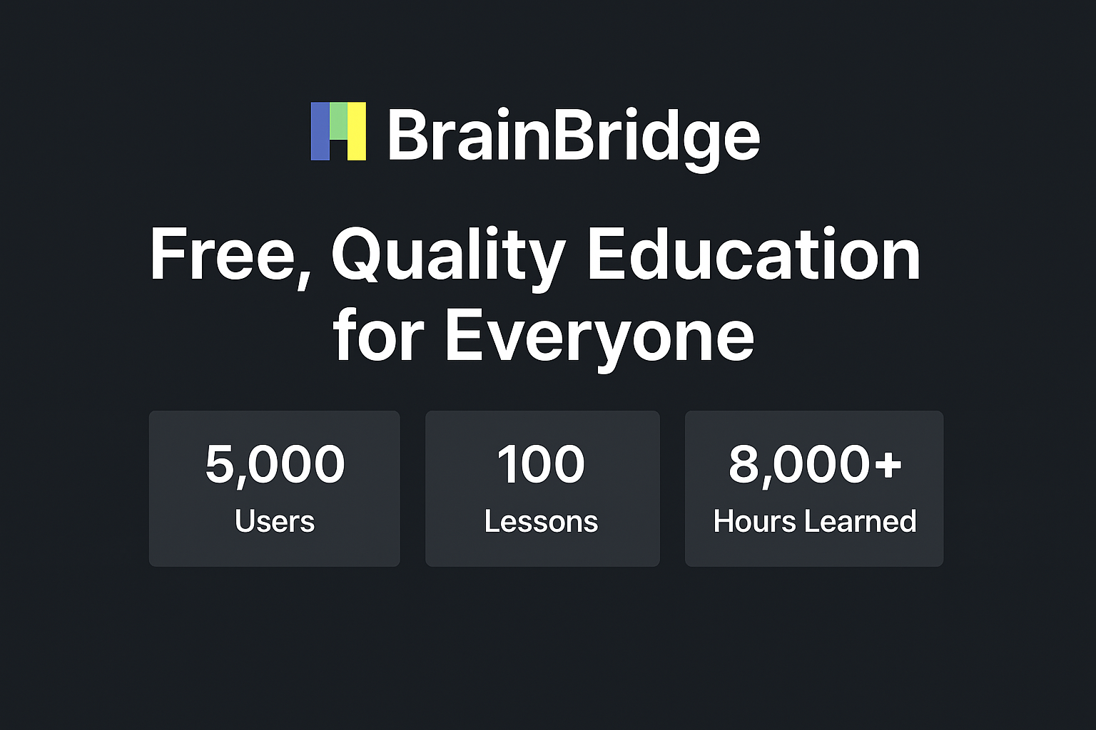 BrainBridge – Free, Quality Education for Everyone